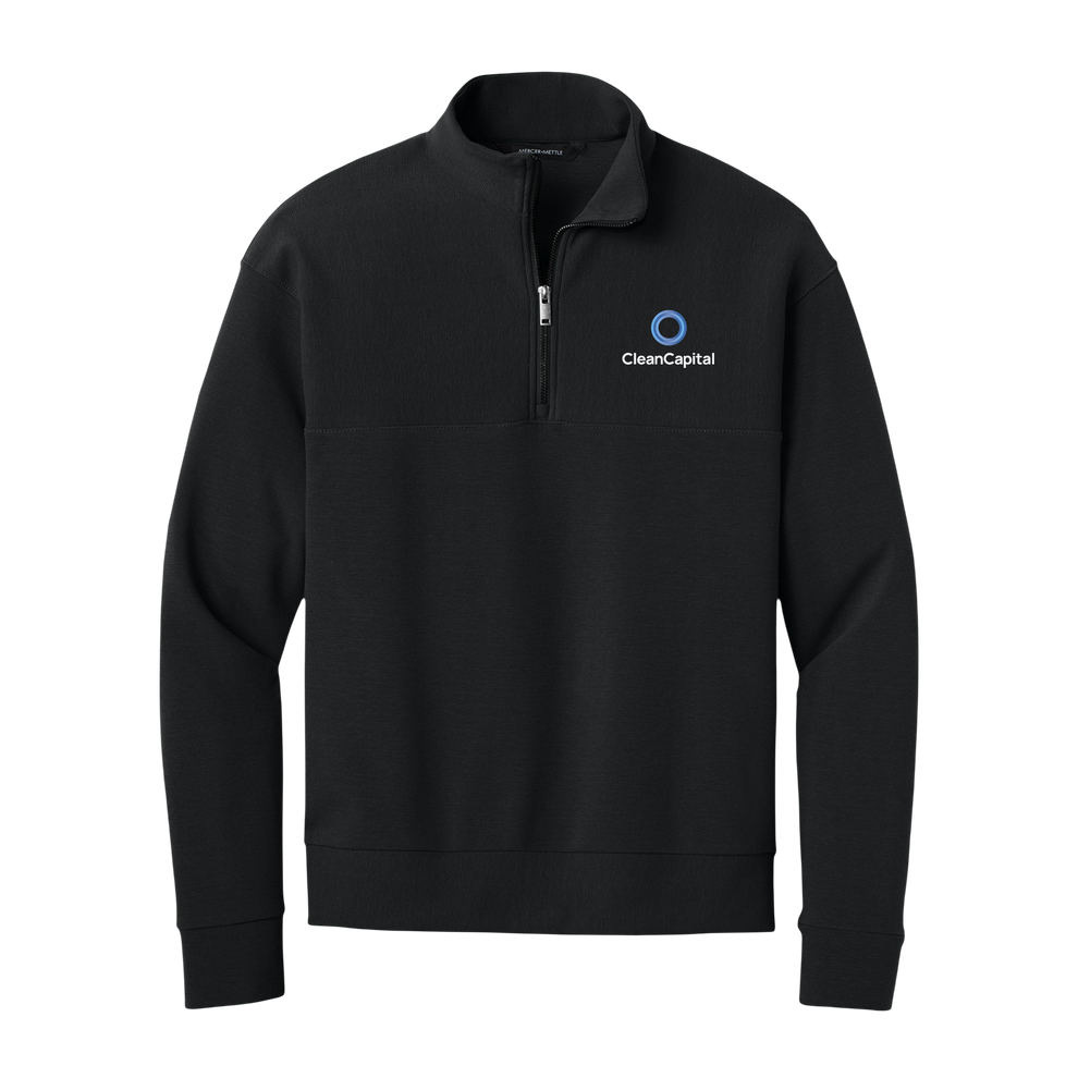 Men's Embroidered Quarter-Zip – CleanCapital Merch Shop